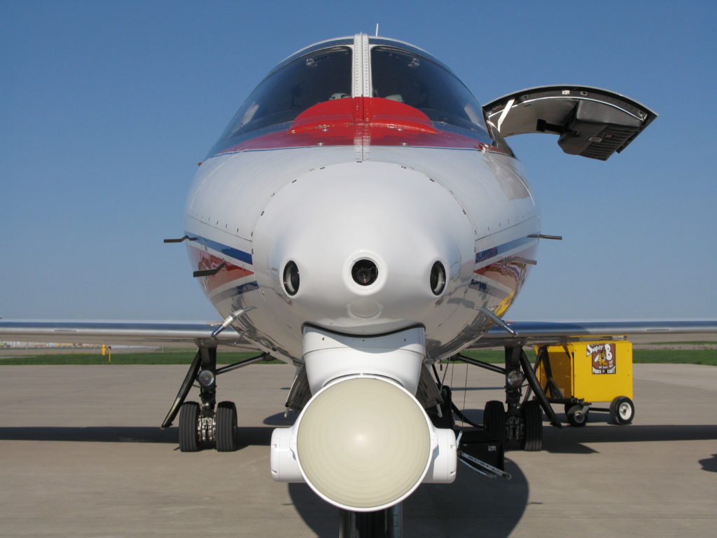 Lear 2 Nose with SAA Radar - Calspan Air Services