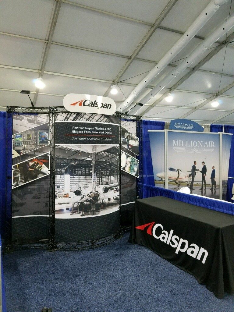 Booth Set up - Calspan Air Services